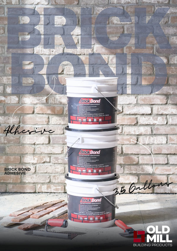 Brick Bond 3.5-Gallon Adhesive – Ready-to-Use for Brick, Stone & Tile ...