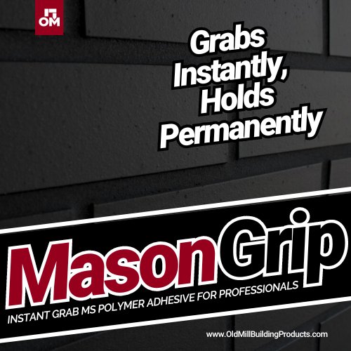 MasonGrip MS Polymer Masonry Adhesive by Old Mill Brick – Old Mill ...